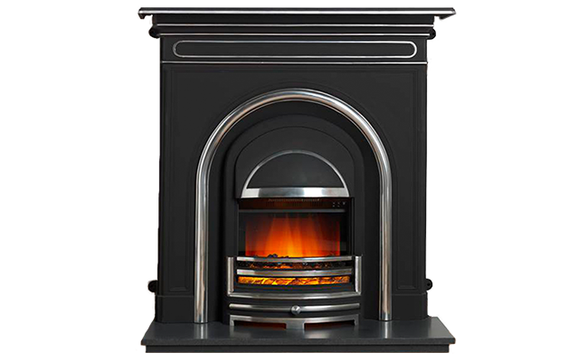 Regal Cast Iron Electric Fireplace Insert - Bonfire