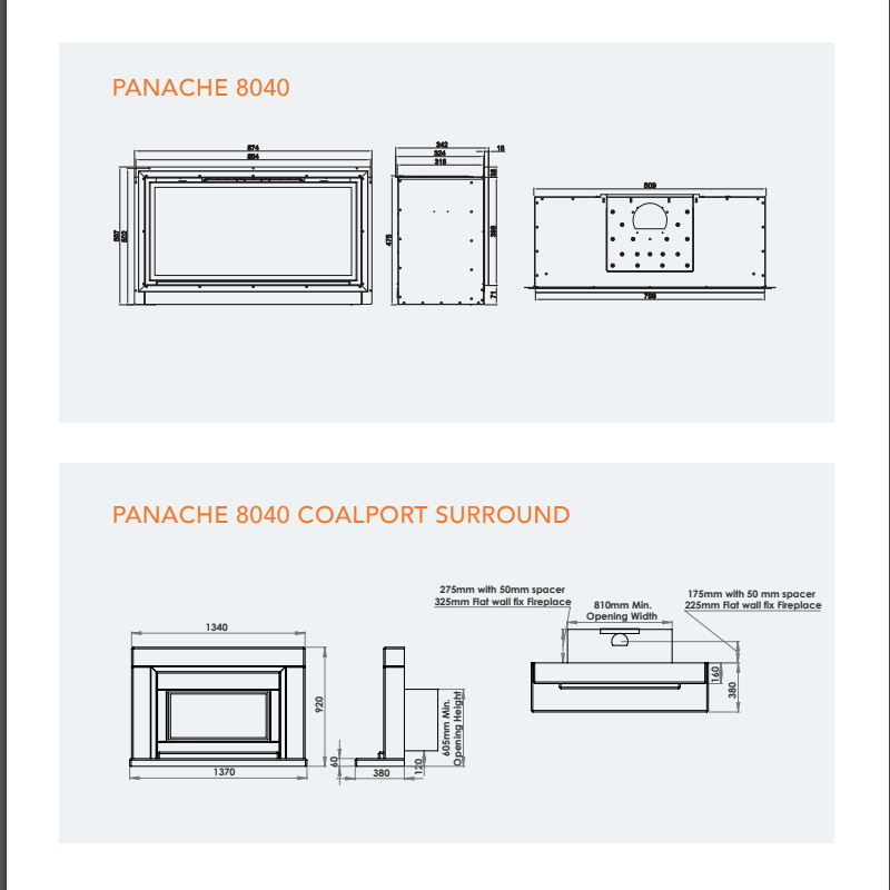 Charlton And Jenrick Panache 8040 Conventional Flue Gas Fire - Bonfire