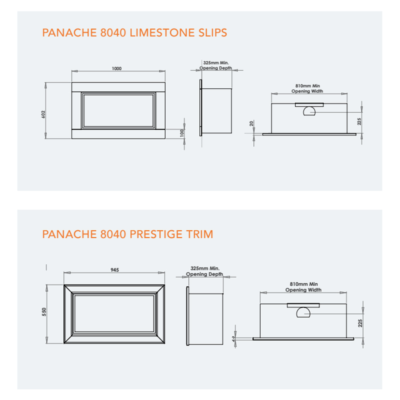 Charlton And Jenrick Panache 8040 Conventional Flue Gas Fire - Bonfire